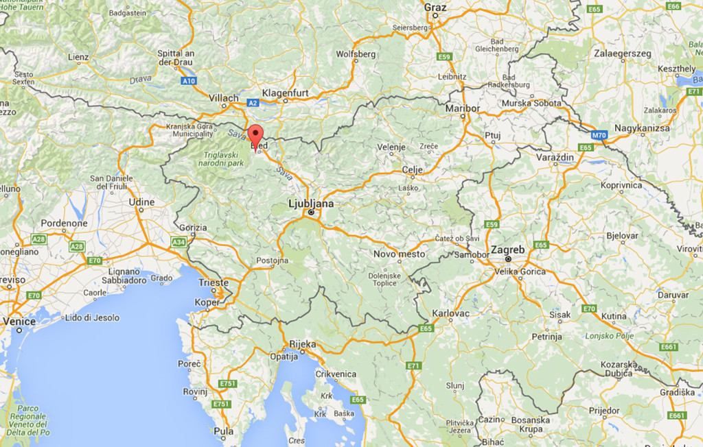Bled island on the map - TRAVELSLOVENIA.ORG – All You Need To Know To ...