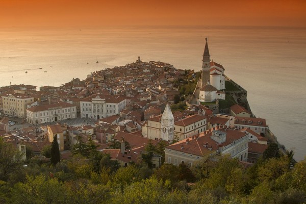 Piran, the prettiest town on the Adriatic coast of Slovenia